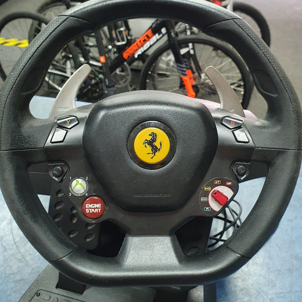 Pre-owned Thrustmaster Xbox 360 trustmaster Ferrari 458 steering wheel ...